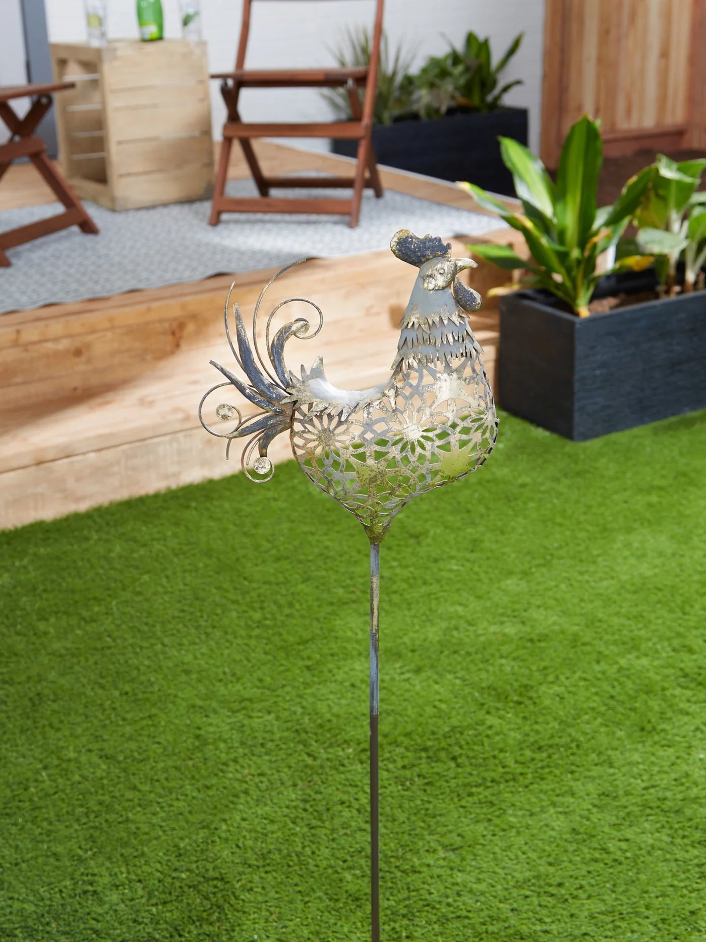 ROOSTER GARDEN STAKE | adamsbargainstore.com – Adams Bargain Store